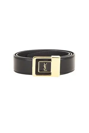 Saint Laurent La 66 Buckle Belt - Nero