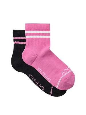 Victoria's Secret 2-pack Quarter Socks - Print