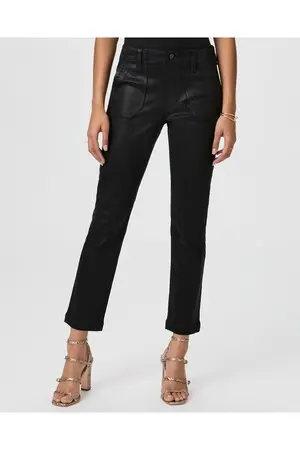 Paige Mayslie Straight Ankle Pant - Black