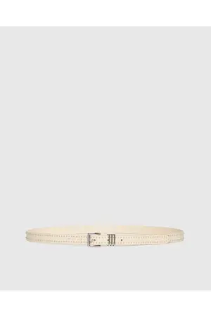 Paige Anya Leather Belt Red