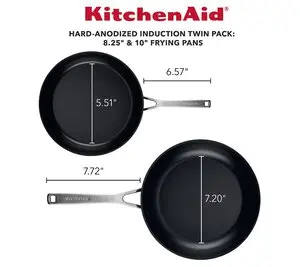 KITCHENAID Hard-anodized Induction 2-pc Skillet S