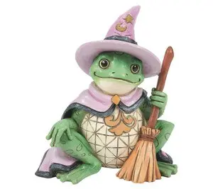 JIM SHORE Frog Witch Mini Figurine - One-color