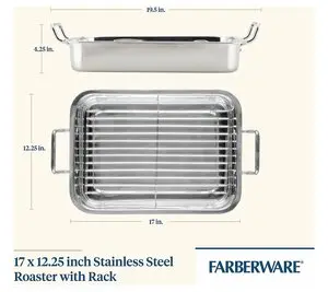 FARBERWARE Classic Stainless Steel Roaster With Rack