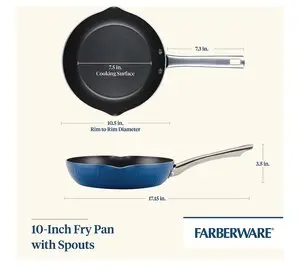 FARBERWARE Style Nonstick Cookware Frying Pan, 0in