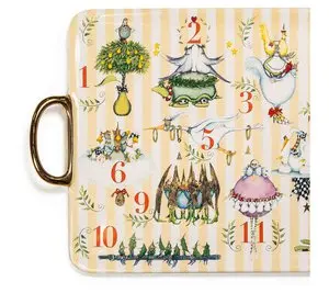 MACKENZIE-CHILDS Mackezie-childs 12 Days Ceramic Platter