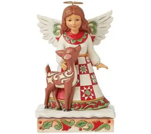 JIM SHORE Angel With Deer Figurine - One-color