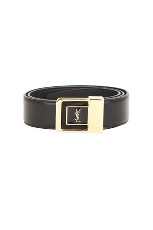 Saint Laurent La 66 Buckle Belt - Nero