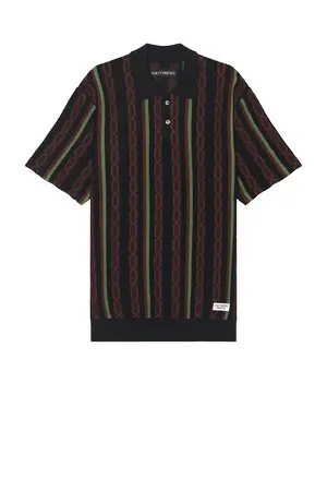 Wacko Maria Knit Polo Shirt Type-2 In Black - 65% Off | Editorialist