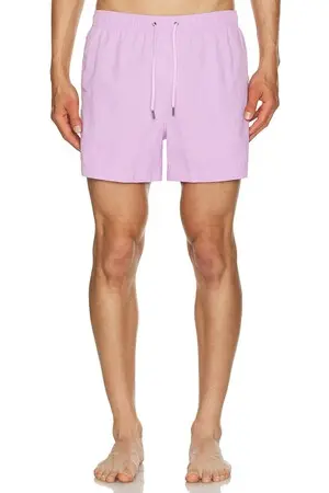 CDLP Dry Nylon Poplin Swim Trunks In Lavender - Lilac