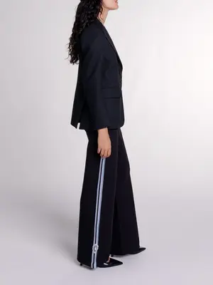 Maje Embroidered Suit Jacket
