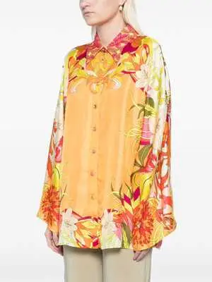 Camilla Floral-print Silk Shirt