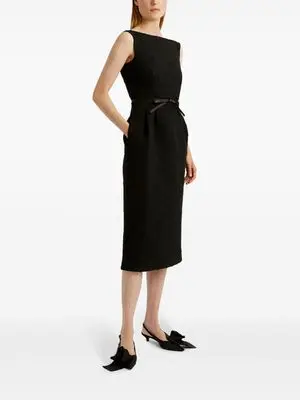 Erdem Sleeveless Midi Pencil Dress - Black