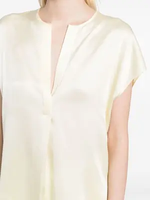 Vince Silk Blouse - Yellow