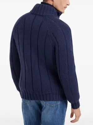 Brunello Cucinelli Ribbed-knit Cashmere Jacket