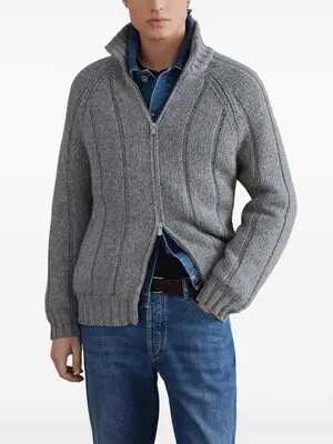Brunello Cucinelli Ribbed-knit Cashmere Jacket