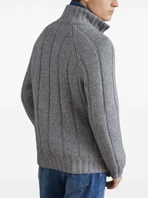 Brunello Cucinelli Ribbed-knit Cashmere Jacket
