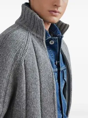 Brunello Cucinelli Ribbed-knit Cashmere Jacket