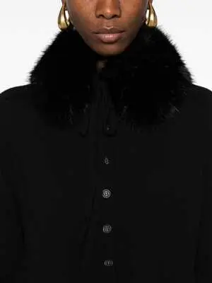 Sportmax Knitted Wool Cardigan With Detachable Collar