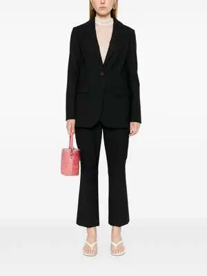 SEMICOUTURE Slim-leg Cropped Trousers - Black
