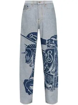 Burberry Equestrian Knight Motif Denim Jeans