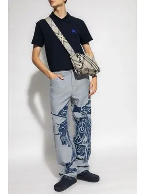Burberry Equestrian Knight Motif Denim Jeans