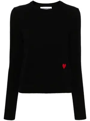 Moschino Heart-motif Sweater - Black