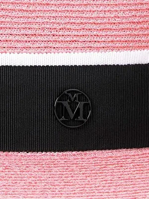 MAISON MICHEL André Straw Fedora Hat - Pink