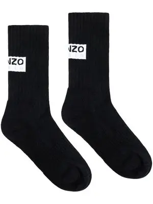Kenzo Logo-intarsia Socks