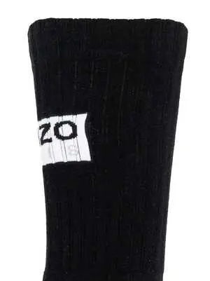 Kenzo Logo-intarsia Socks