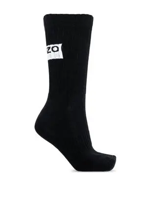 Kenzo Logo-intarsia Socks