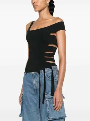 MUGLER Bandage Knitted Top