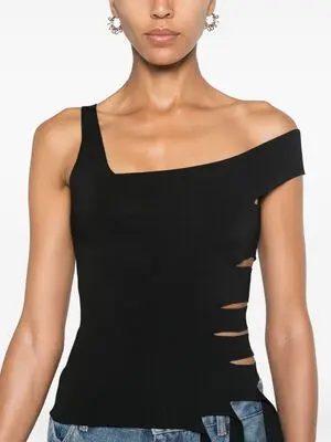 MUGLER Bandage Knitted Top