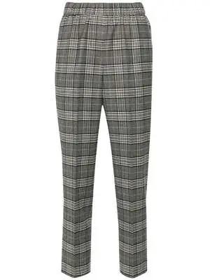 Peserico Plaid Trousers - Grey