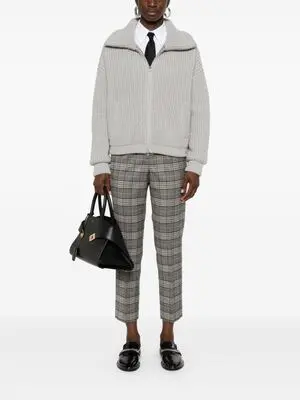 Peserico Plaid Trousers - Grey