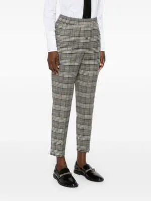 Peserico Plaid Trousers - Grey