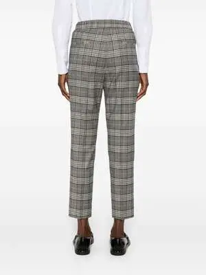 Peserico Plaid Trousers - Grey