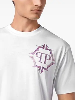 Philipp Plein Chrome Logo-print T-shirt - White