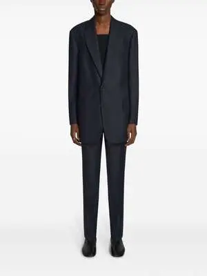 Dries Van Noten Pressed-crease Tapered Trousers