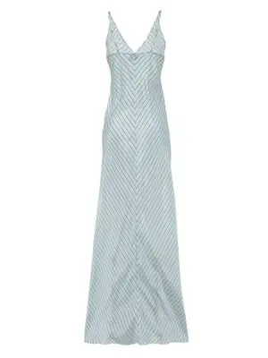 HERSKIND Striped Silk Dress