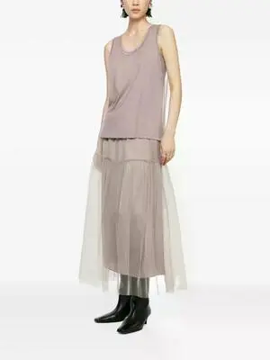 JNBY A-line Tulle Midi Skirt