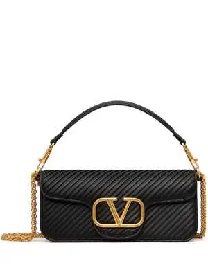 Valentino Garavani Locò Leather Shoulder Bag