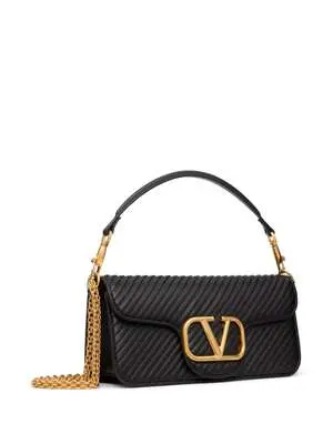 Valentino Garavani Locò Leather Shoulder Bag