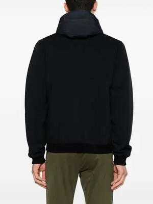 MOORER Padded Hooded Jacket - Blue