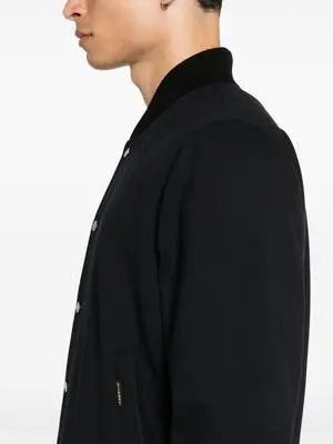 MOORER Padded Hooded Jacket - Blue