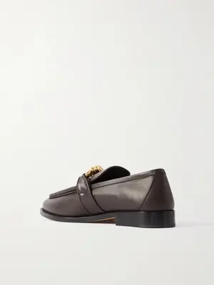 Bottega Veneta Astaire Embellished Leather Loafers