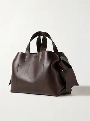 Acne Studios Musubi Knotted Leather Tote - Brown