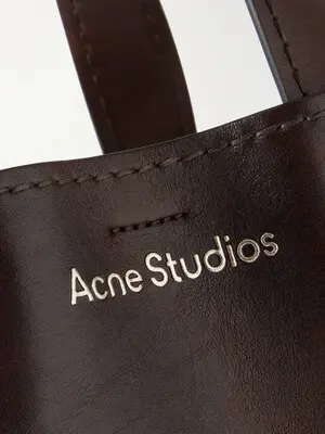 Acne Studios Musubi Knotted Leather Tote - Brown