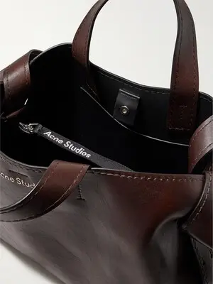 Acne Studios Musubi Knotted Leather Tote - Brown