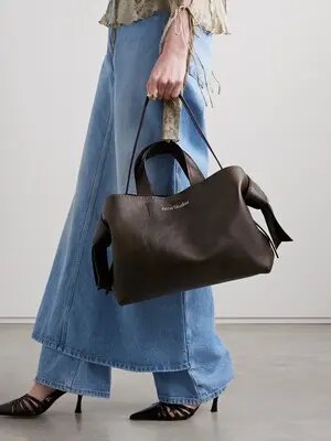 Acne Studios Musubi Knotted Leather Tote - Brown