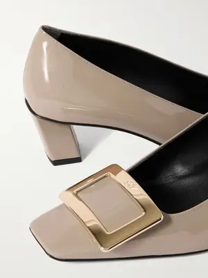 ROGER VIVIER Belle Vivier 45 Patent-leather Pumps - Brown
